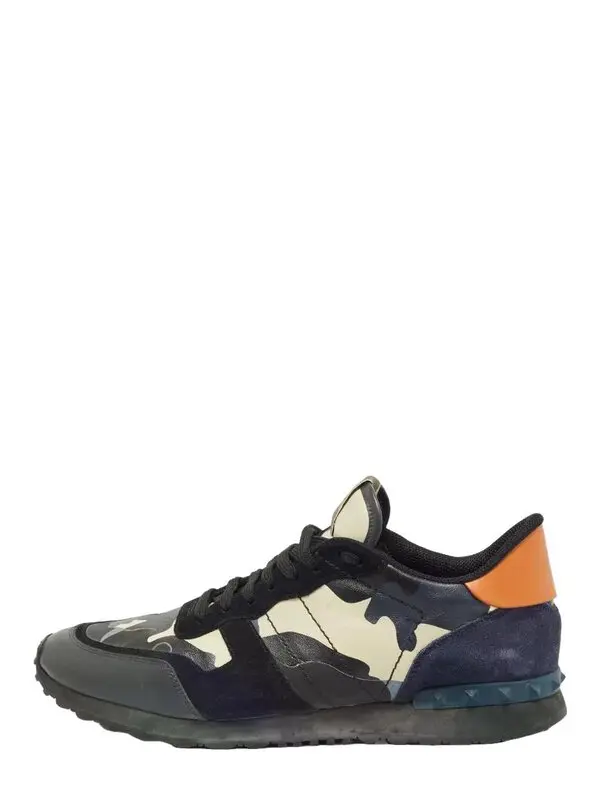 Valentino Garavani Rockrunner Lace-up Sneakers - Black