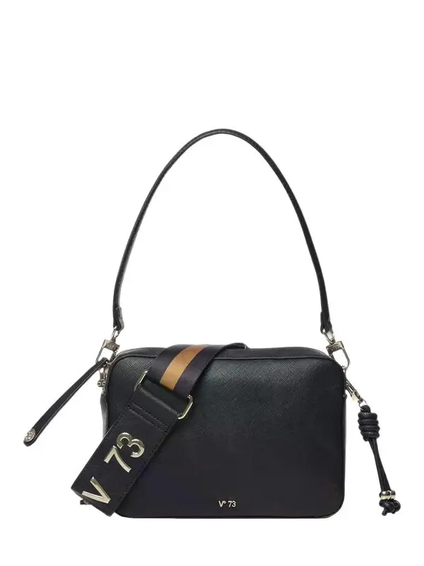 V°73 Logo-plaque Knotted Shoulder Bag - Black