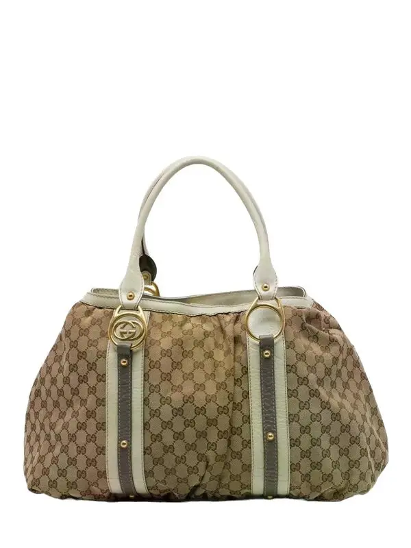 Gucci 2016-2026 Gg Canvas Interlocking G Tote Bag - Neutrals