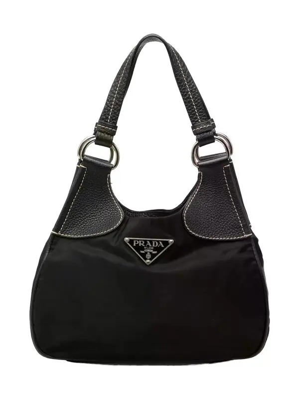Prada 2013-2026 Tessuto Hamal Shoulder Bag - Black