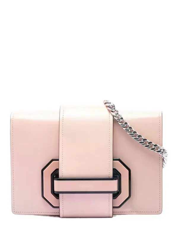 Prada 2013-2026 City Calf Plex Ribbon Crossbody Bag - Pink