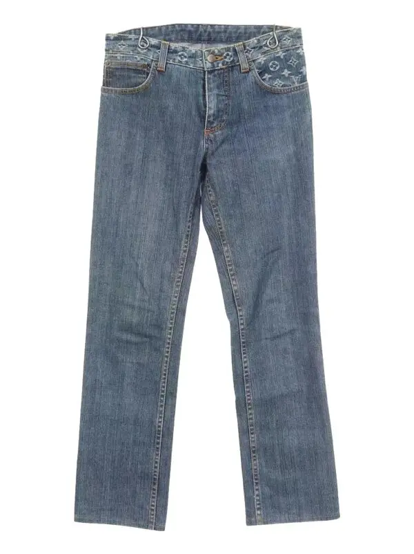 LOUIS VUITTON Monogram Denim Jeans - Blue