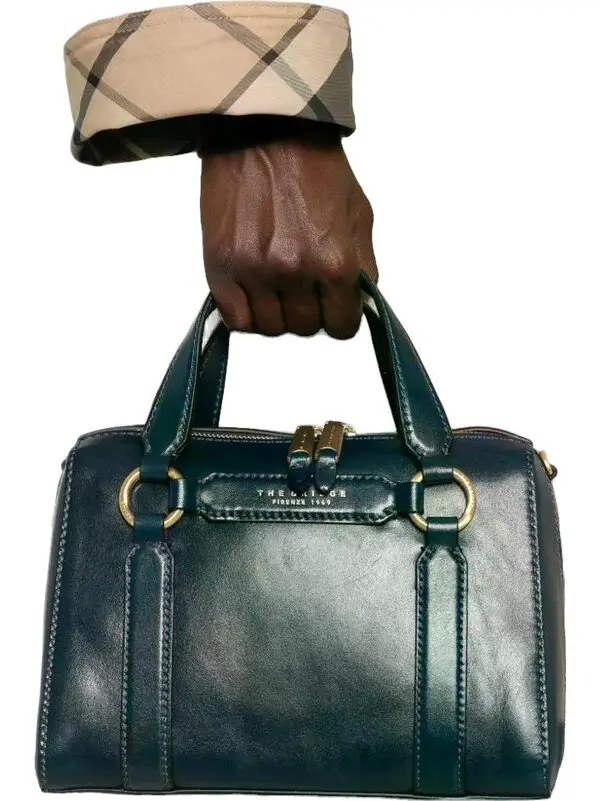THE BRIDGE Leather Tote Bag - Blue