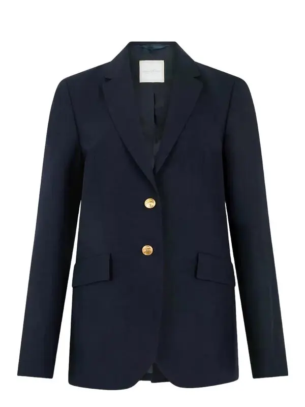 Brooks Brothers Hopsack Virgin Wool Blazer - Blue