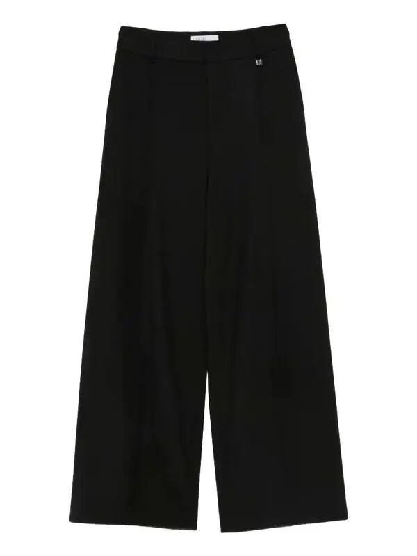 Giuseppe Di Morabito Logo-plaque Wide-leg Trousers - Black