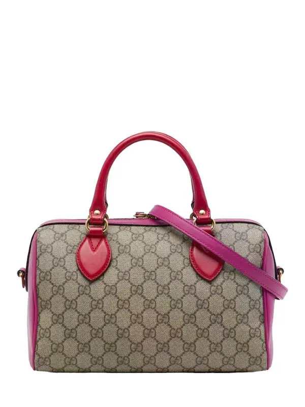 Gucci 2016-2026 Small Gg Supreme Satchel - Red