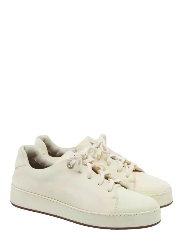 Loro Piana Nauges Suede Sneakers - Neutrals