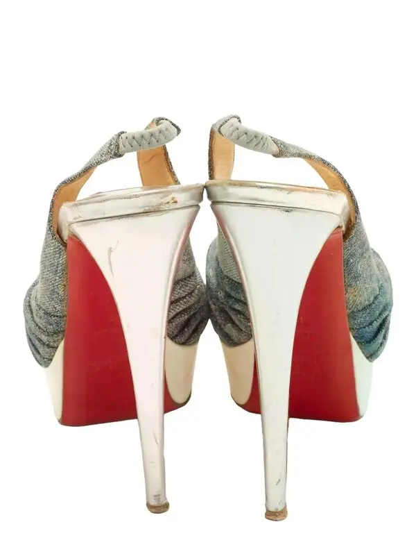 CHRISTIAN LOUBOUTIN Jenny Platform Pumps - Blue