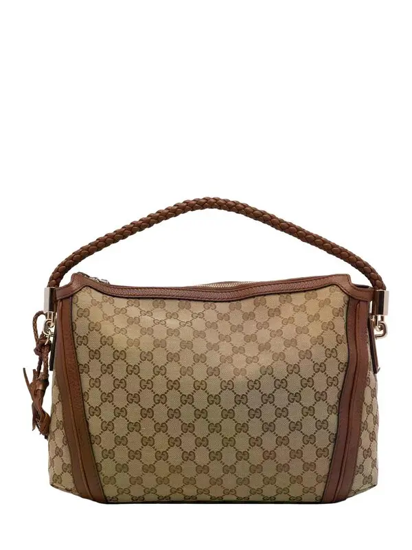 Gucci 2016-2026 Medium Gg Canvas Bella Shoulder Bag - Neutrals