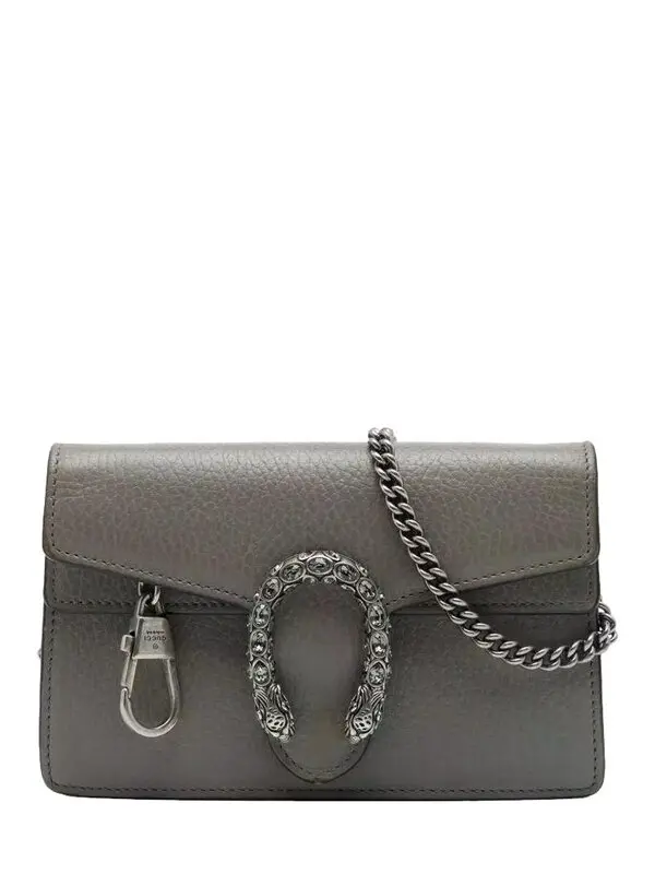 Gucci 2016-2026 Mini Calfskin Dionysus Crossbody Bag - Grey