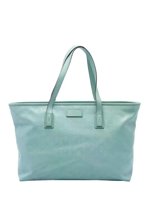 Gucci 2016-2026 Medium Gg Imprime Tote Bag - Blue