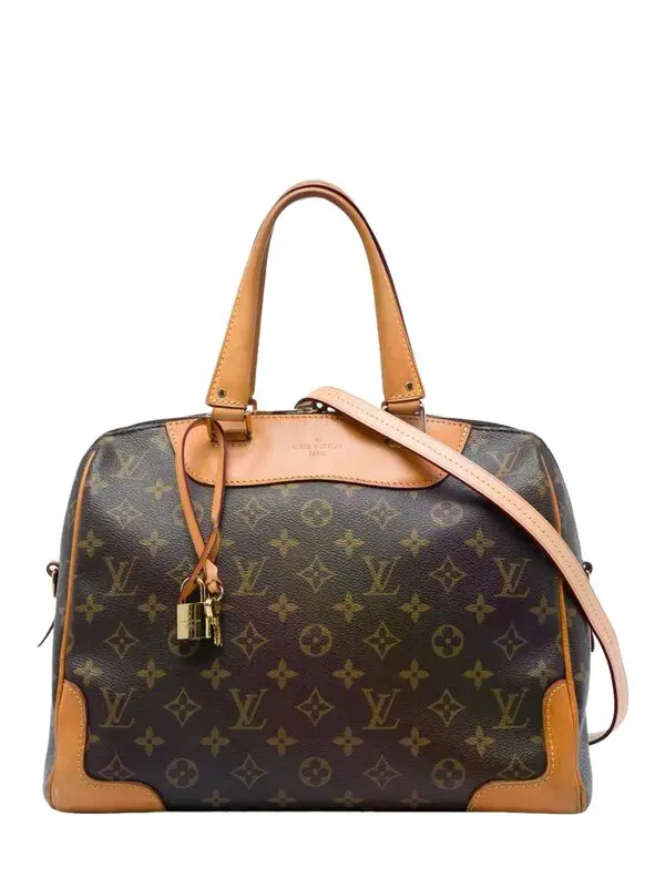 LOUIS VUITTON 2015 Monogram Retiro Pm Satchel - Brown