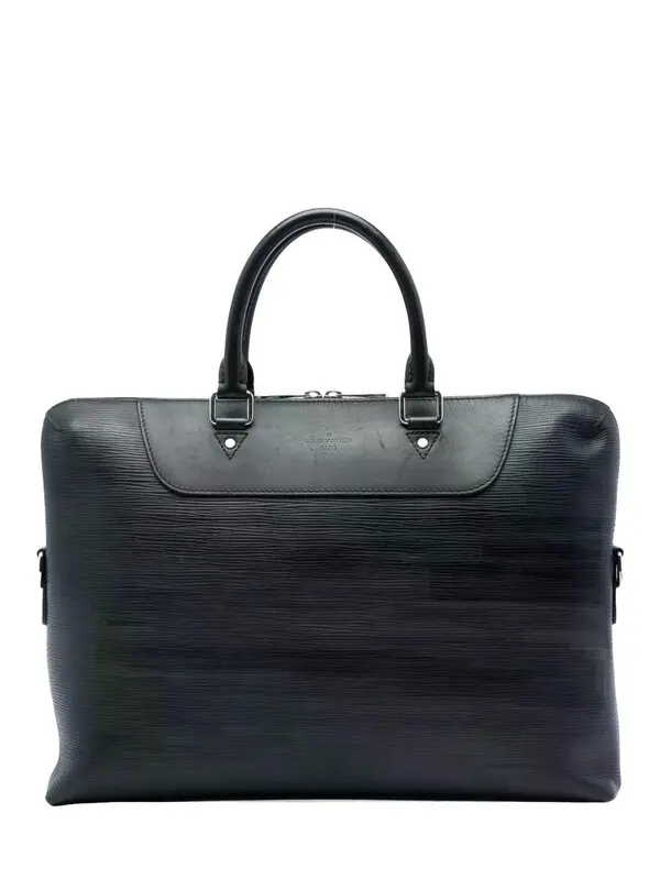 LOUIS VUITTON 2016 Epi Porte Documents Jour Business Bag - Black