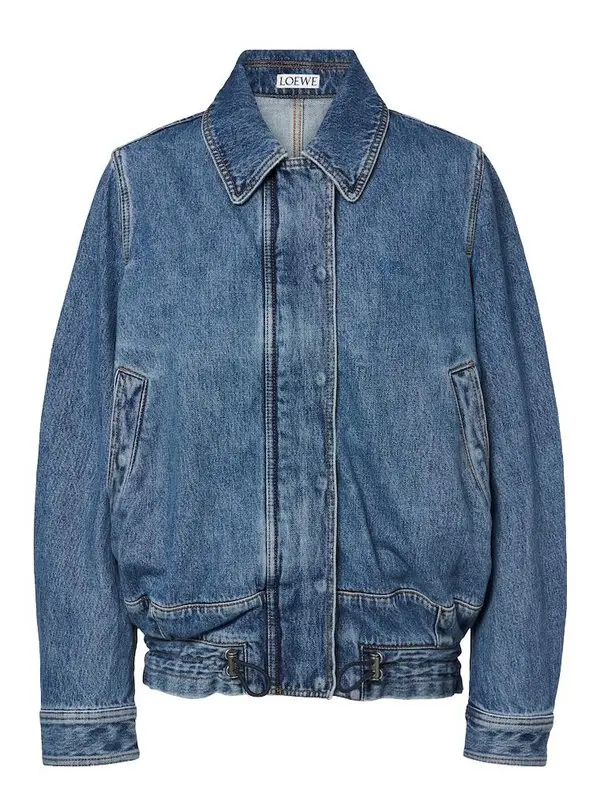 Loewe Denim Blouson Jacket - Blue