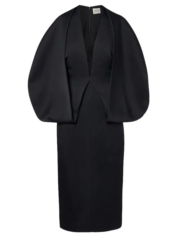 Khaite Dakota Midi Dress - Black