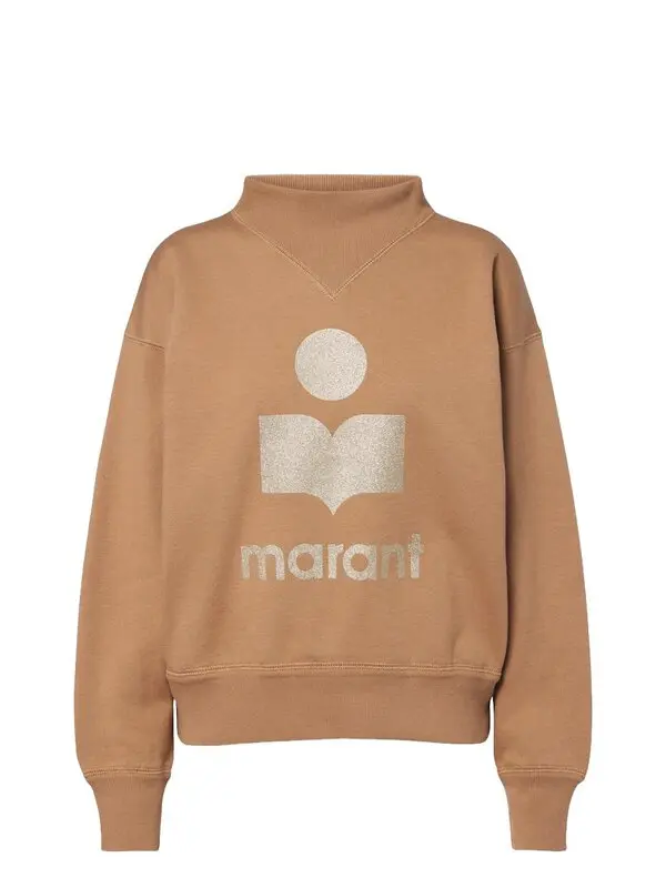 MARANT ETOILE Moby Cotton-blend Sweatshirt - Beige