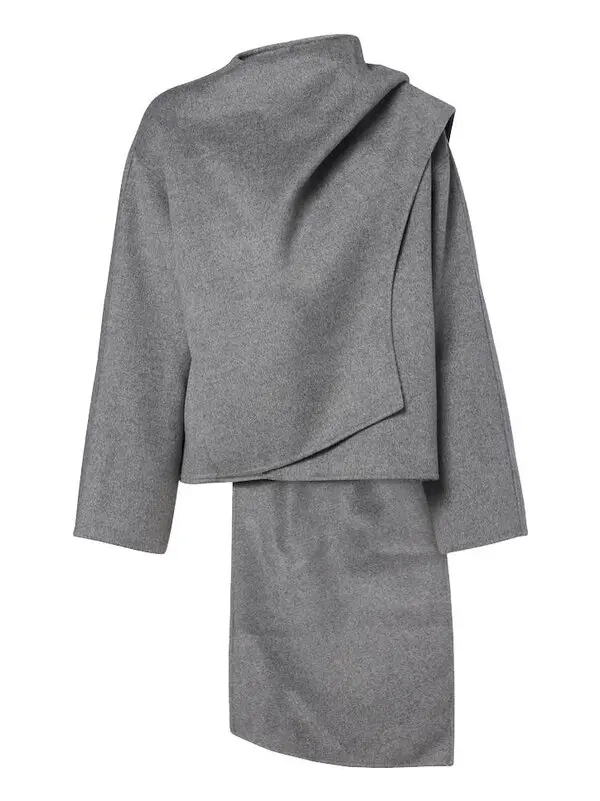 Arch4 Halehurst Cashmere, Silk, And Wool Cape - Grey