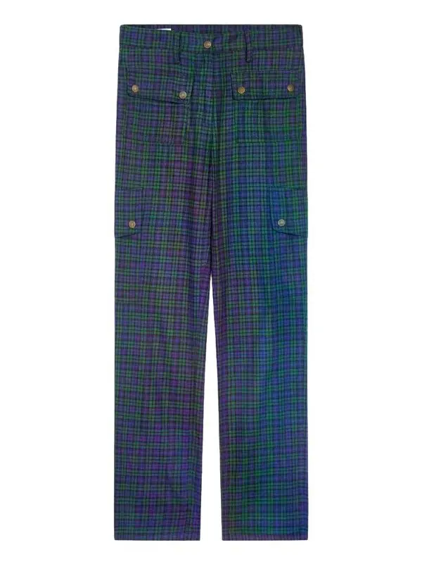 Dries Van Noten Slim-leg Cotton Flannel Pants - Blue