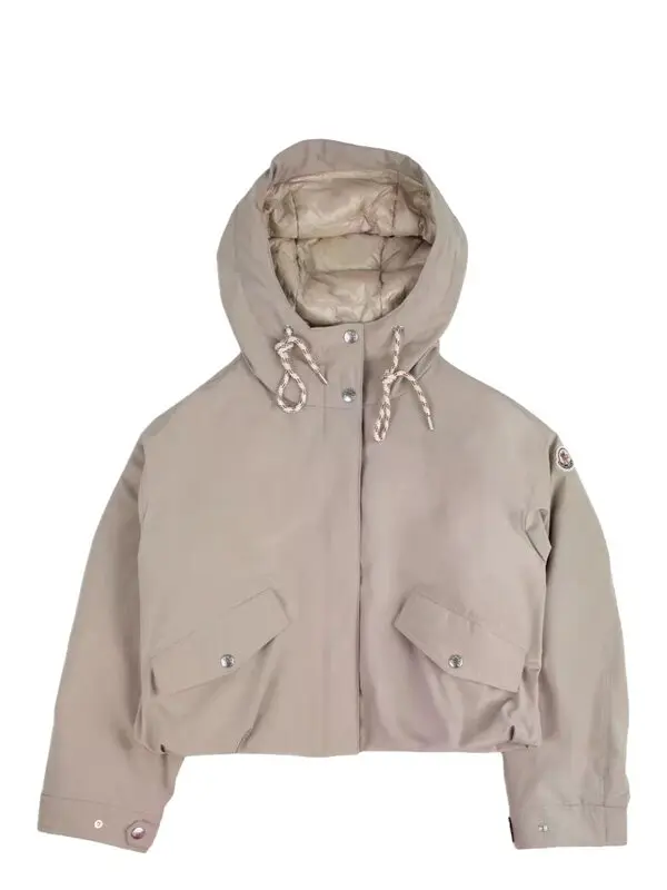 Moncler Eucalyptus Hooded Quilted Jacket - Neutrals