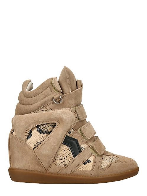 Isabel Marant Étoile Bekett Suede And Leather Trainers - Camel/oth