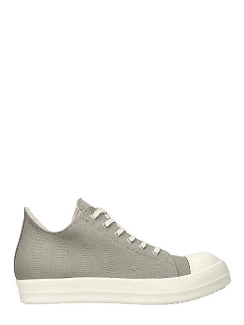 Rick Owens Low Denim Trainers - Bone