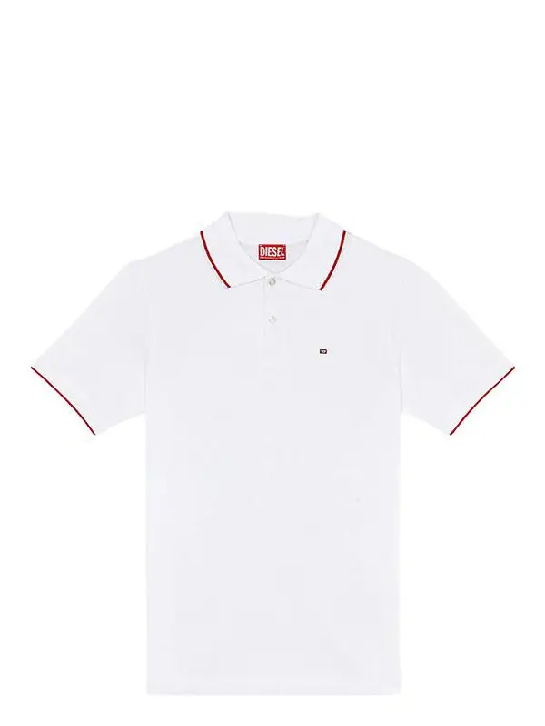 DIESEL® Contrast-trim Cotton Polo Shirt - 100