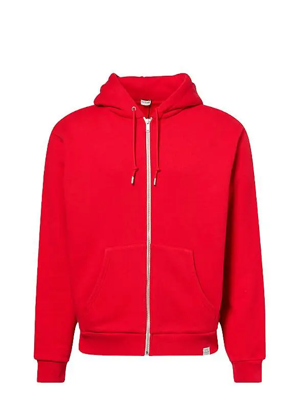 TOTEME Zip Cotton-jersey Hoodie - Red