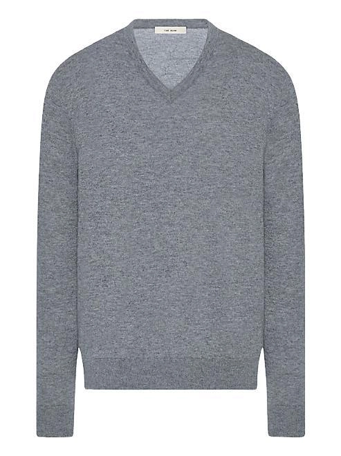 THE ROW Nian V-neck Cashmere Jumper - Grey