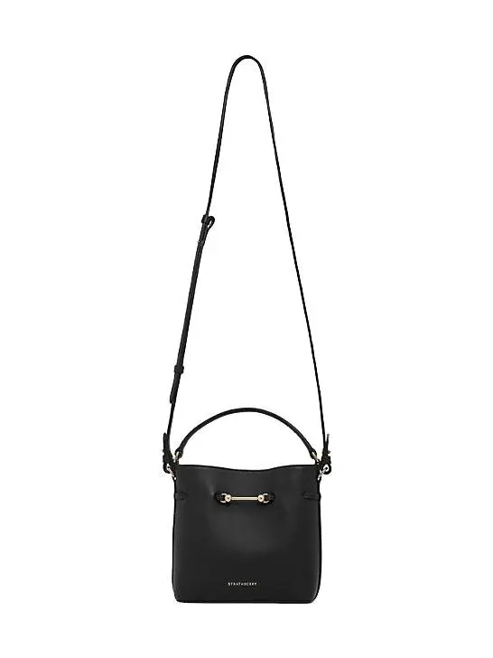 Strathberry Corda Mini Leather Bucket Bag - Black