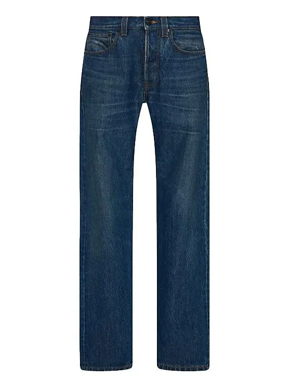 THE ROW Daciana Straight-leg Mid-rise Jeans - Medium Indigo