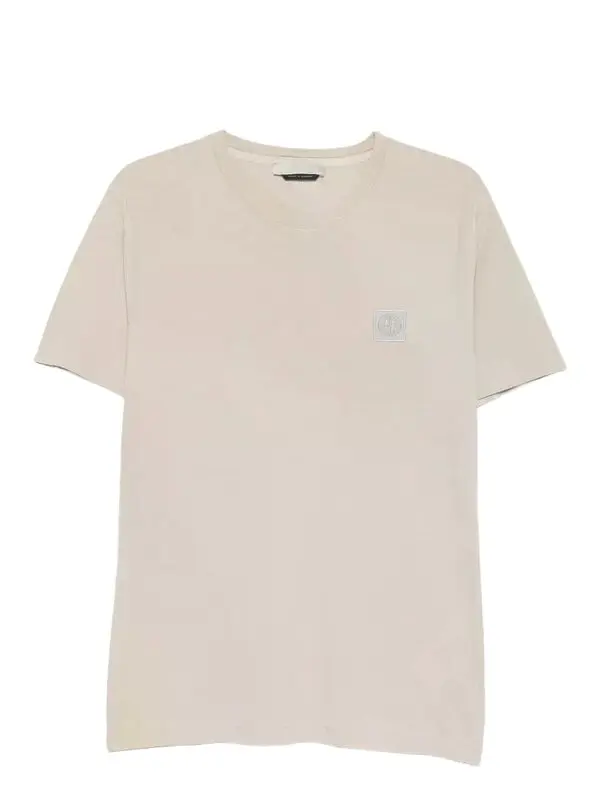Stone Island Ghost Logo-patch T-shirt - Neutrals