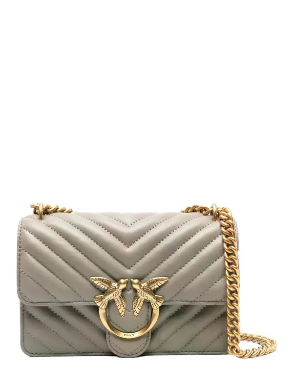 Pinko Mini Love One Crossbody Bag - Neutrals
