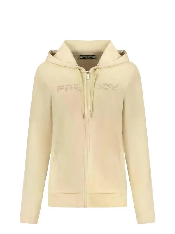 FREDDY Logo-embellished Zip-up Hoodie - Neutrals