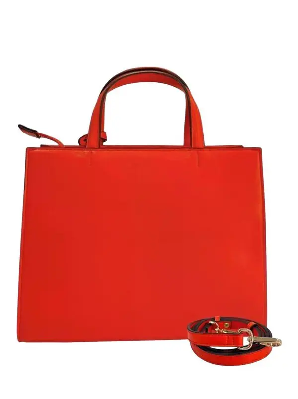 TWINSET Logo-embossed Tassel-detail Tote Bag - Orange