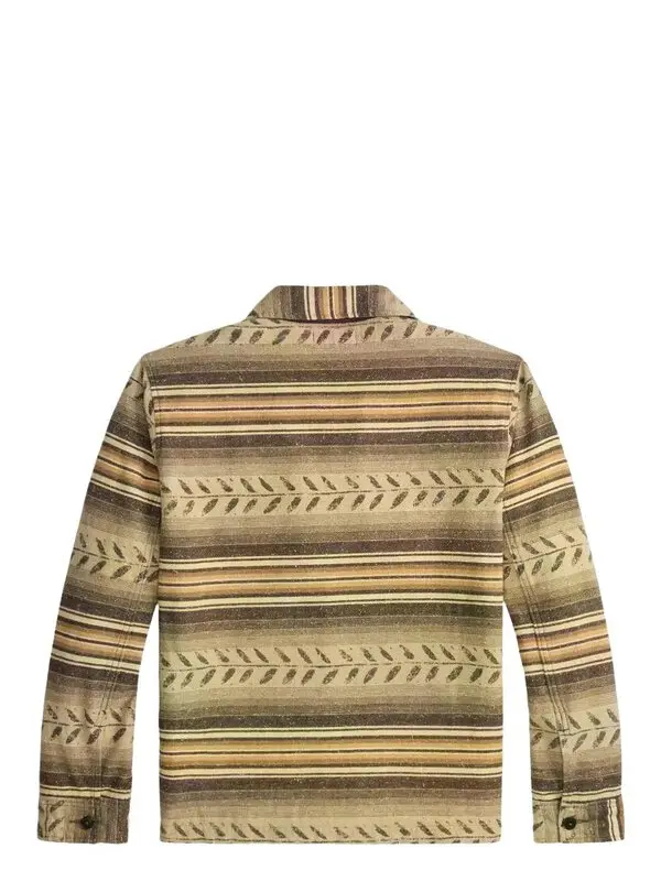 Ralph Lauren Striped Leaf-print Jacket - Neutrals