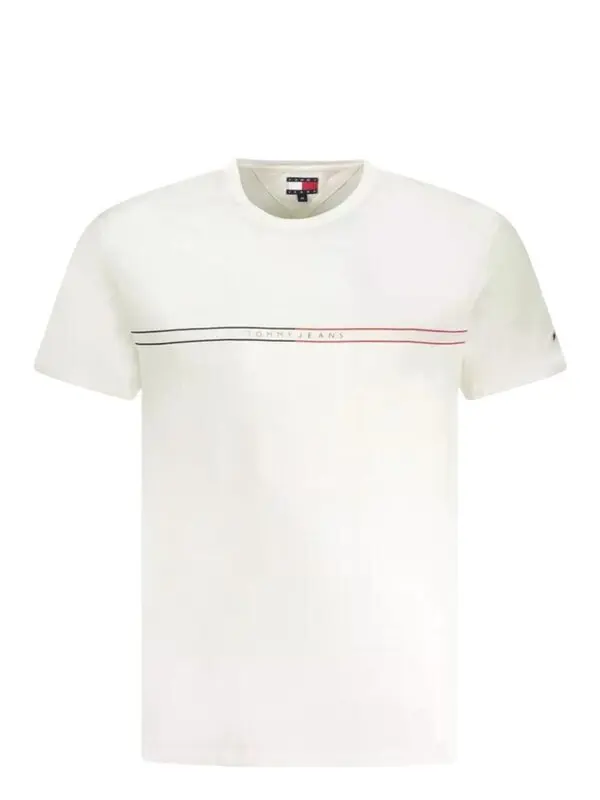 Tommy Hilfiger Logo-print Crew-neck T-shirt - Neutrals