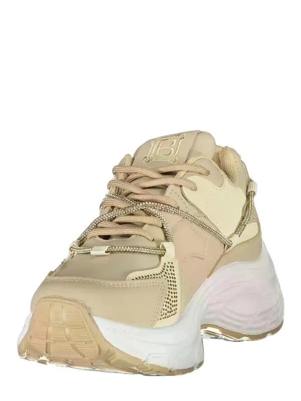 LAURA BIAGIOTTI Crystal-embellished Chunky-sole Sneakers - Neutrals