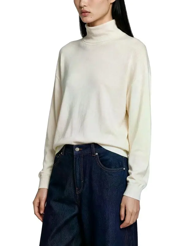 Simkhai Aaliyah High-neck Merino Wool Sweater - Neutrals