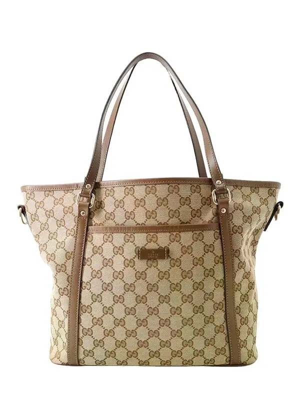 Gucci 2000-2015 Gg Canvas Joy Convertible Tote Satchel - Neutrals