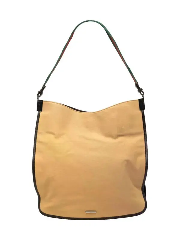 Gucci 2000-2015 Canvas Web Shoulder Bag - Neutrals