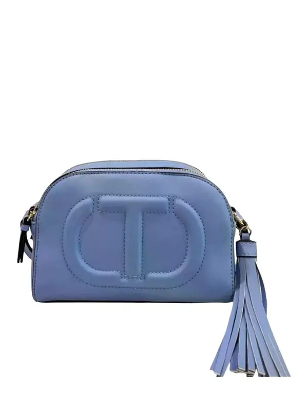 TWINSET Logo-embossed Tassel Crossbody Bag - Blue