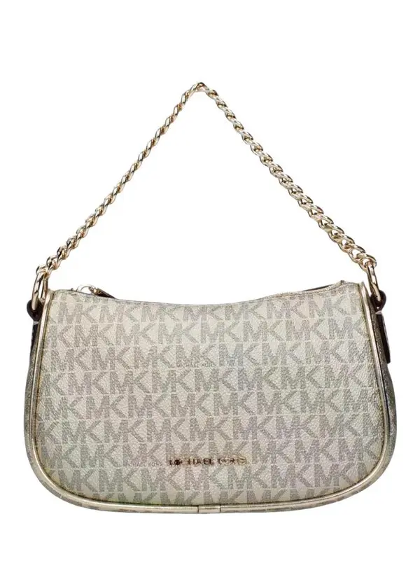 Michael Kors Monogram-print Metallic Tote Bag - Neutrals