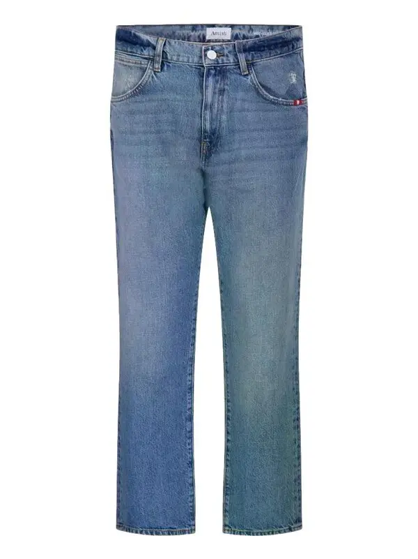 AMISH SUPPLIES Distressed Straight-leg Jeans - Blue