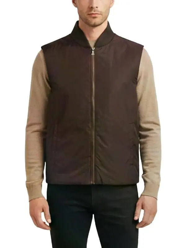 Prada Zip-front Gilet - Brown