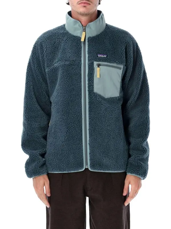 Patagonia Classic Retro-x® Recycled Fleece Jacket With High Neck - Blue