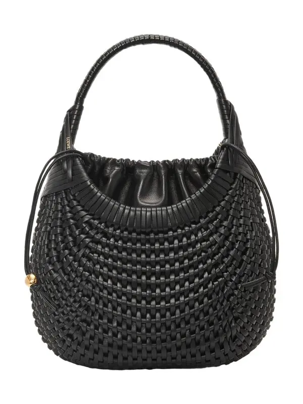 Loewe Leather Diamond Top-handle Bag - Black