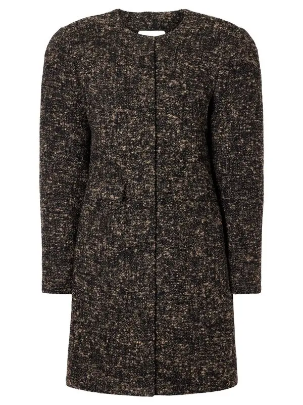 Magda Butrym Wool-bouclé Mini Dress - Brown