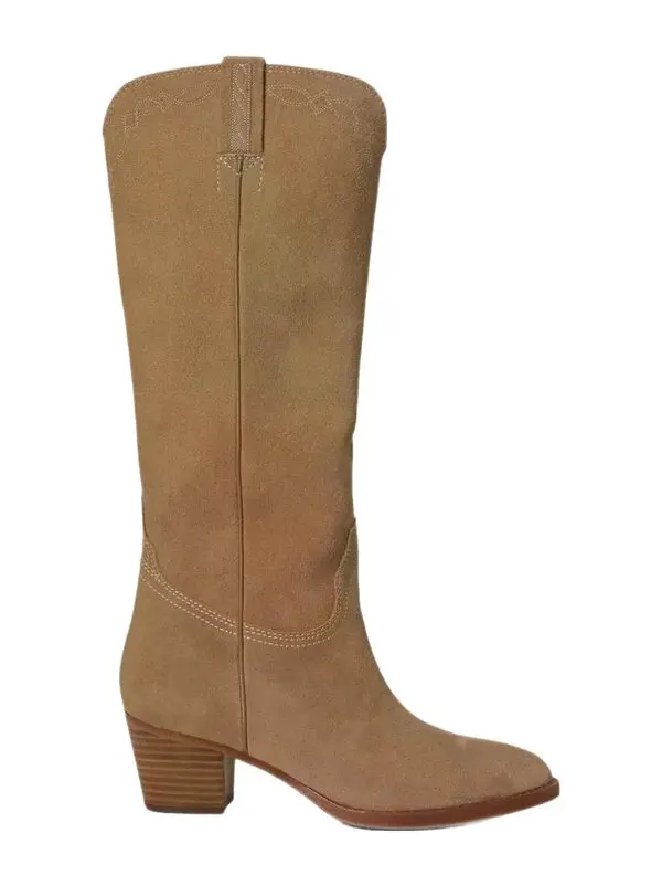 Ralph Lauren Harpher Suede Boots - Neutrals