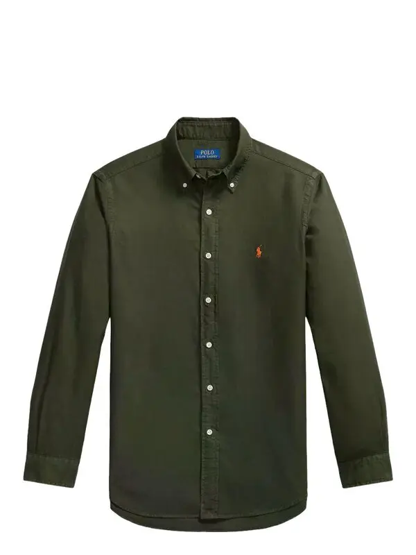 Polo Ralph Lauren Logo-embroidered Button-down Shirt - Green