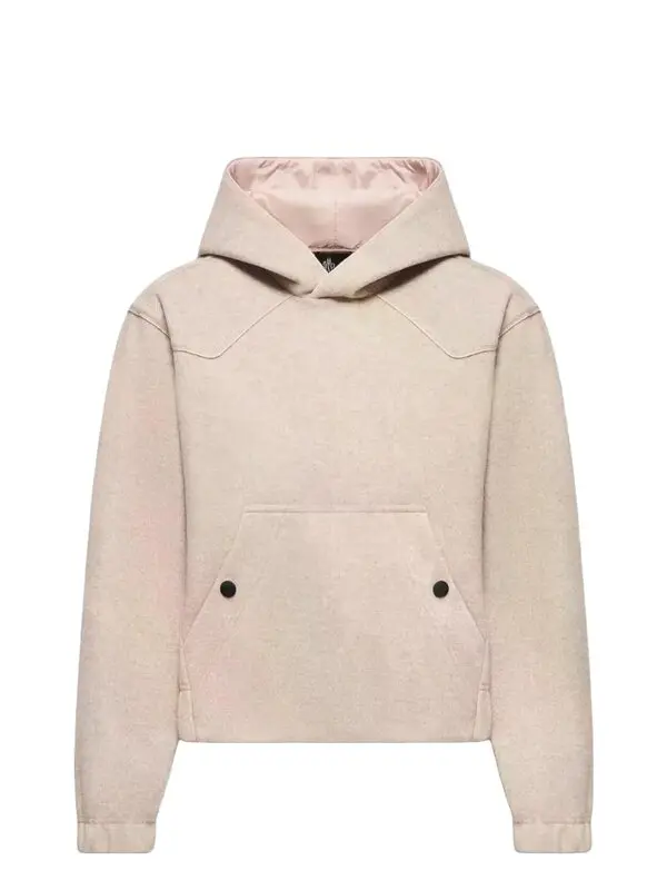 Moncler Logo-patch Hoodie - Neutrals